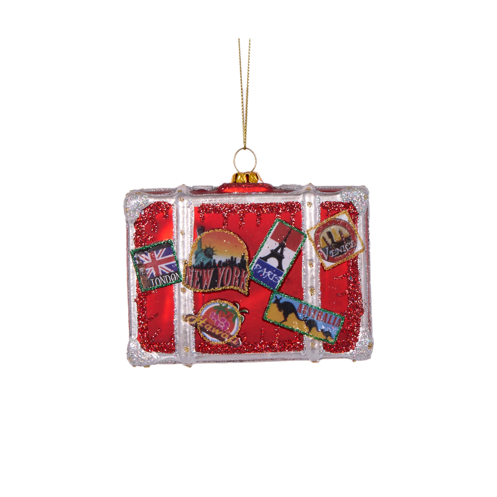 Retro Suitcase Hanging | Country Accent